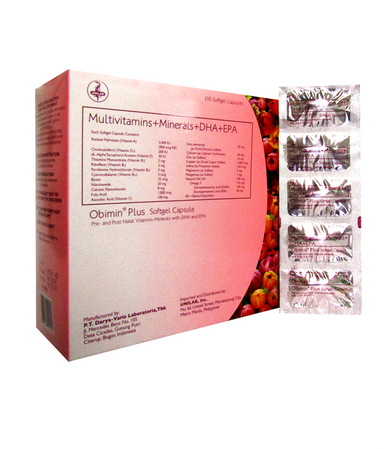 Obimin Plus Multivitamins and Minerals 1 Capsule - St. Joseph Drug ...