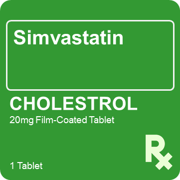 Cholestrol 20mg 1 Tablet - St. Joseph Drug - Online Store