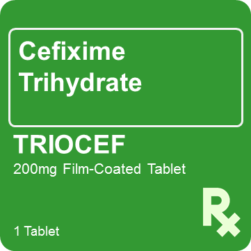 Triocef 200mg 1 Tablet - St. Joseph Drug - Online Store