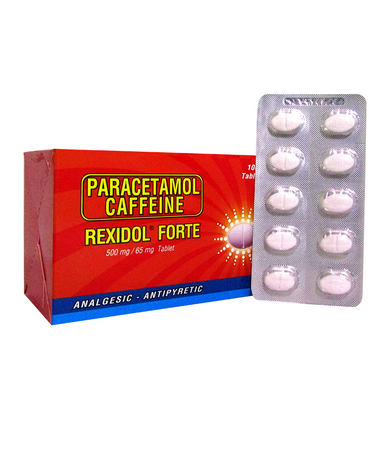 Rexidol Forte 500mg / 65mg 1 Tablet - St. Joseph Drug - Online Store
