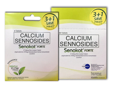 Senokot Forte 17.54mg Tablet - 3+1 Pack - St. Joseph Drug - Online Store