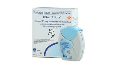 Relvar Ellipta 100mcg / 25mcg / Dose Powder for Inhalation 30 Doses ...