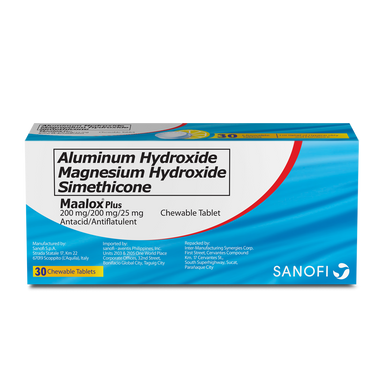 Maalox Plus 200mg / 200mg / 25mg 1 Chewable Tablet - St. Joseph Drug ...