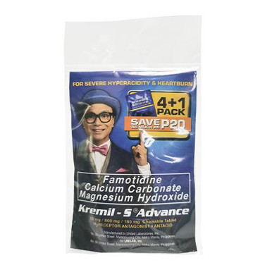Kremil-S Advance 10mg / 800mg / 165mg 4+1 Pack - St. Joseph Drug ...