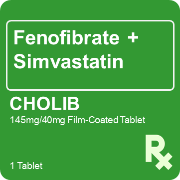Cholib 145mg/40mg 1 Tablet - St. Joseph Drug - Online Store