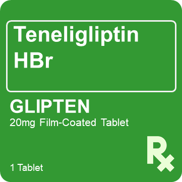 Glipten 20mg 1 Tablet - St. Joseph Drug - Online Store