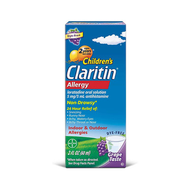 Claritin 5mg/5ml Grape Syrup 60ml - St. Joseph Drug - Online Store