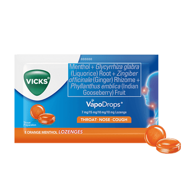 Vicks Vapodrops Orange 8s - St. Joseph Drug - Online Store