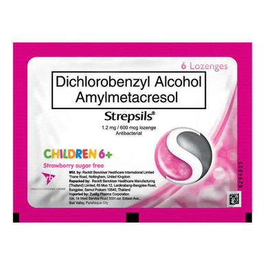 Strepsils Children 6+ Strawberry 6s - St. Joseph Drug - Online Store