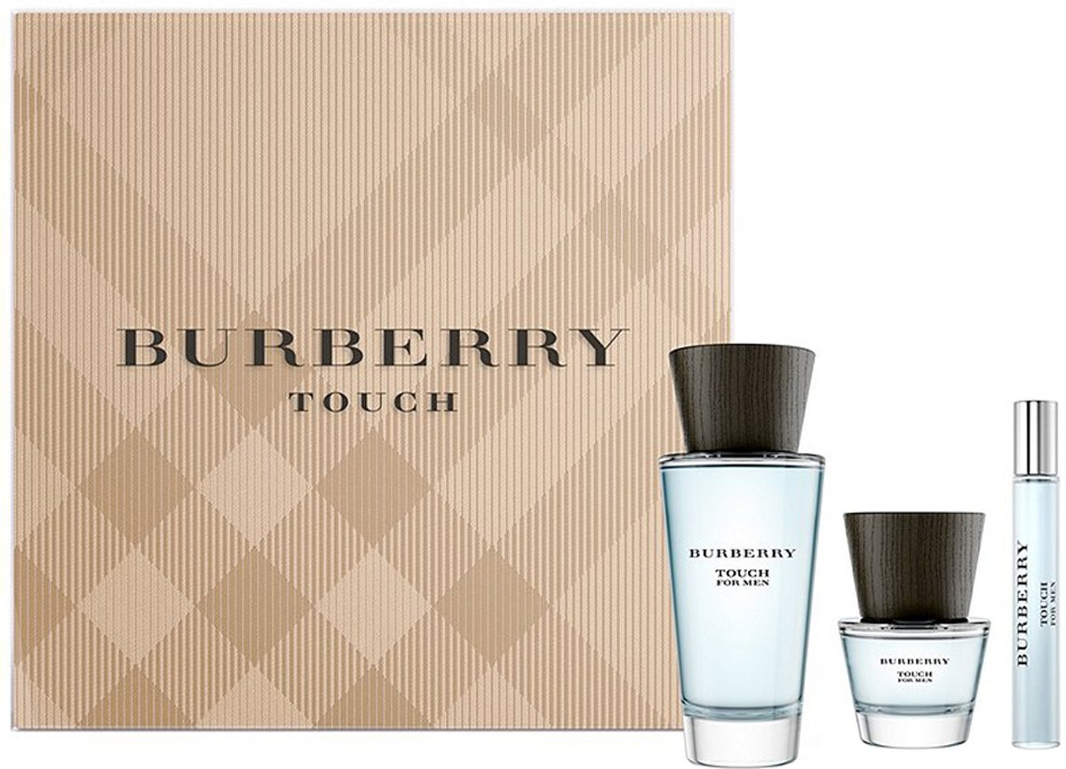 BURBERRY TOUCH 3 PCS SET FOR MEN: 3.4 EDT SP + 1 OZ EDT SP + 7.5 ML EDT ...