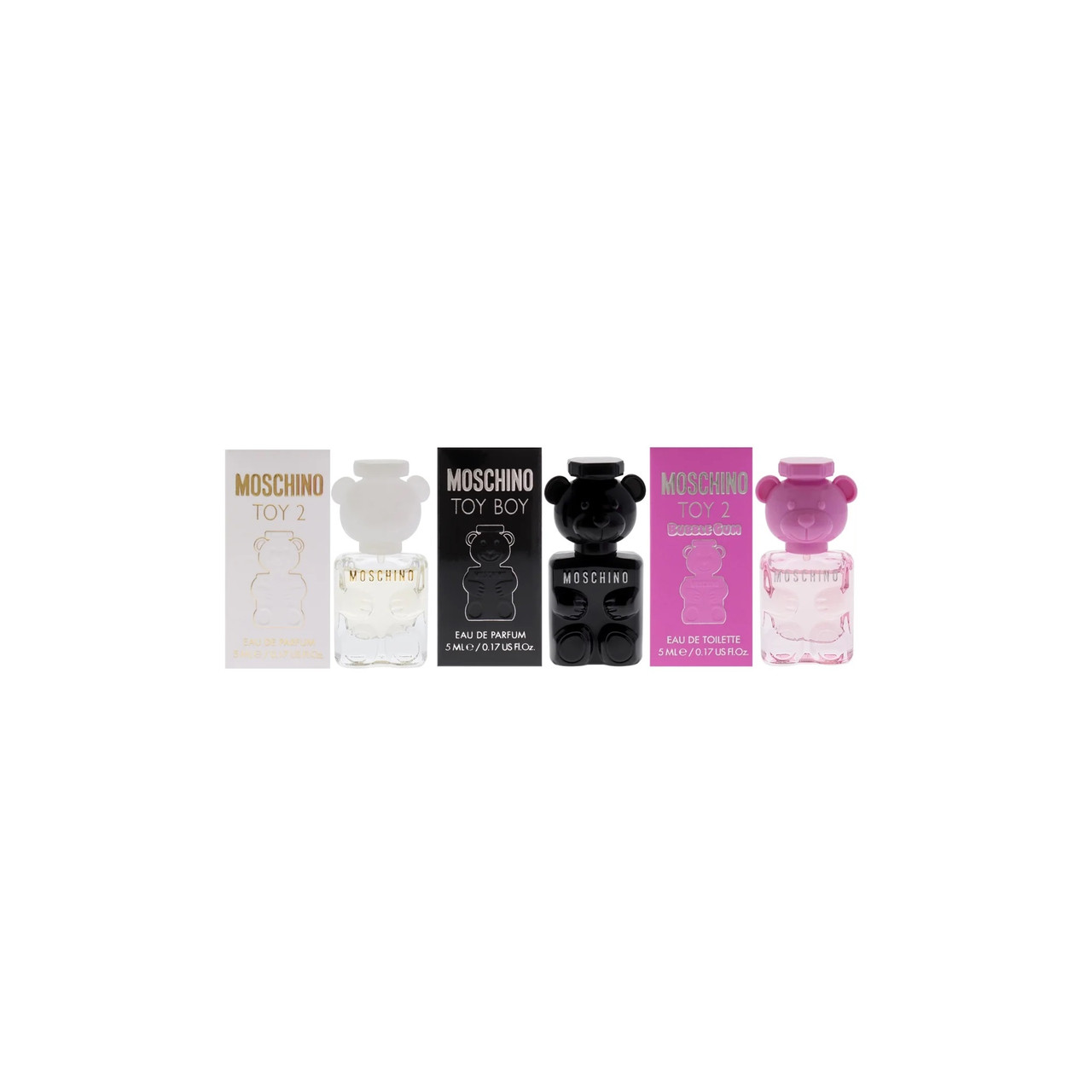 MOSCHINO TOY 3 X 5 ML MINI SET: TOY 2 EAU DE PARFUM + TOY 2 BUBBLE GUM ...