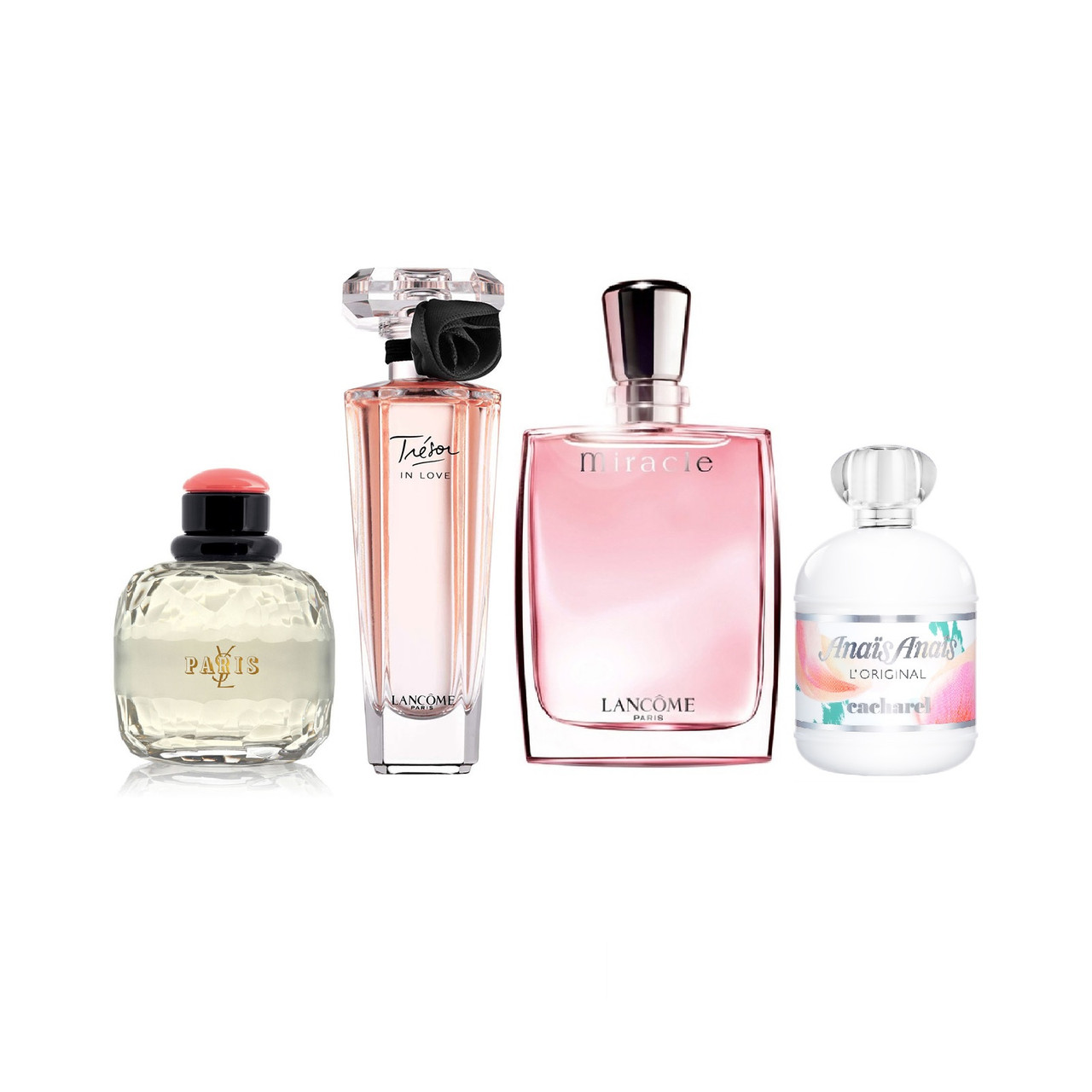 LANCOME / YSL PINK COLLECTION 4 PCS MINI SET FOR WOMEN: YSL PARIS 0.25 ...