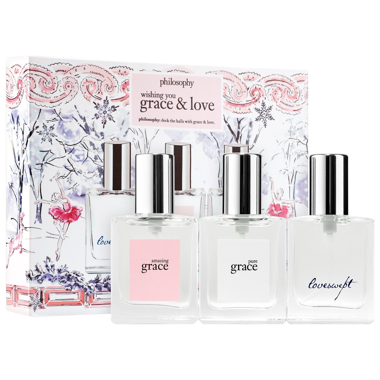 PHILOSOPHY 3 PCS MINI SET: LOVESWEPT 15 ML EDT + AMAZING GRACE 15 ML ...