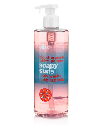 BLISS BLOOD ORANGE + WHITE PEPPER SOAPY SUDS BODY WASH + BUBBLING BATH ...