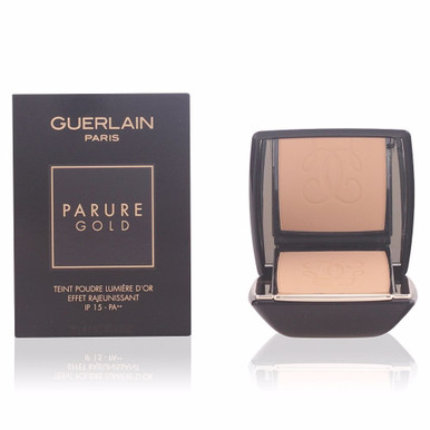 GUERLAIN PARURE GOLD 0.35 GOLD RADIANCE POWDER FOUNDATION SPF 15 #02 ...