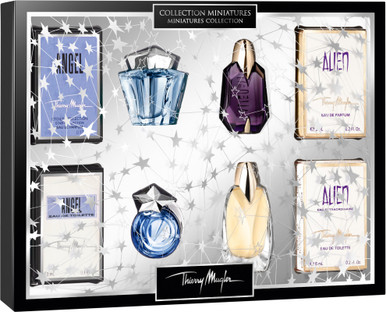 THIERRY MUGLER 4 PCS MINI SET FOR WOMEN: ANGEL 5 ML EDP + ALIEN 6 ML ...