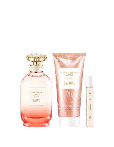 COACH DREAMS SUNSET 3 PCS SET FOR WOMEN: 3 OZ EAU DE PARFUM + 3.3 BODY ...
