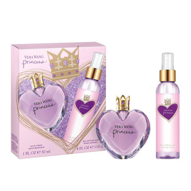 VERA WANG PRINCESS 2 PCS SET: 1 OZ EAU DE TOILETTE SPRAY + 4 OZ HAIR ...
