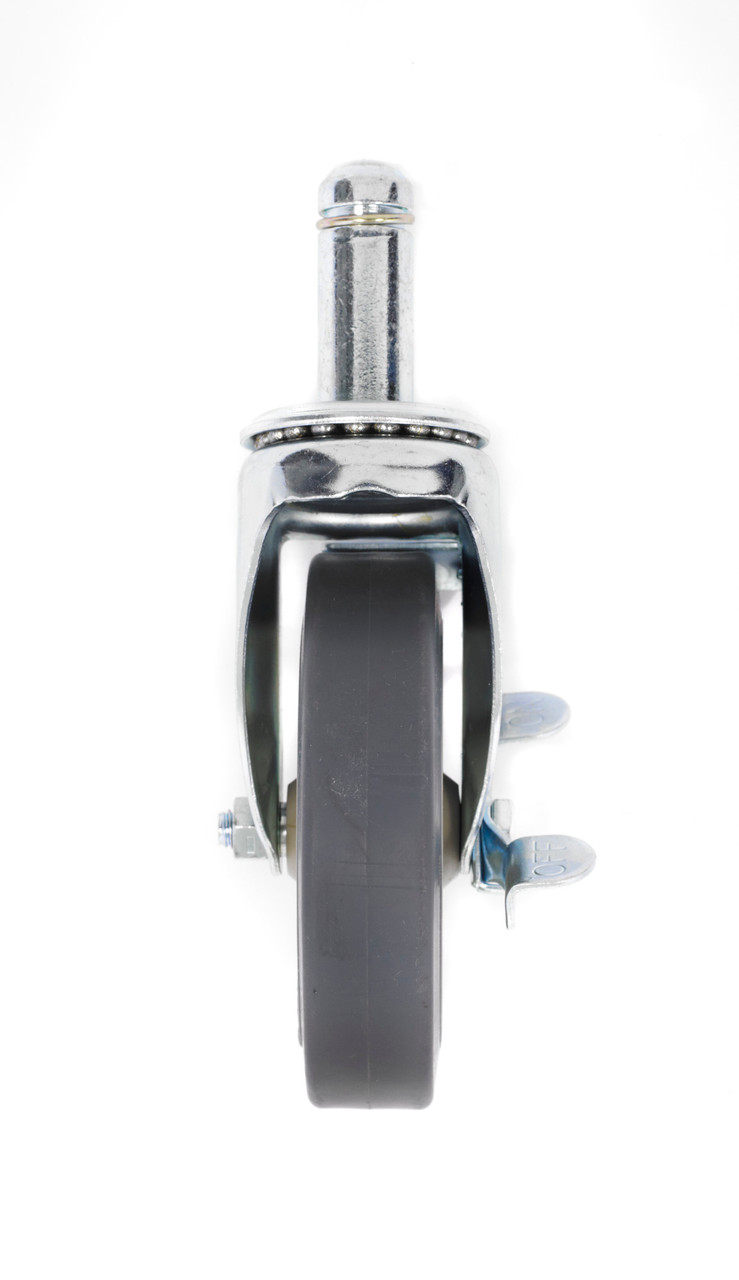Olympic J5FBA-4 High Modulus Rubber Swivel/Brake Stem Caster, Box of 4 ...