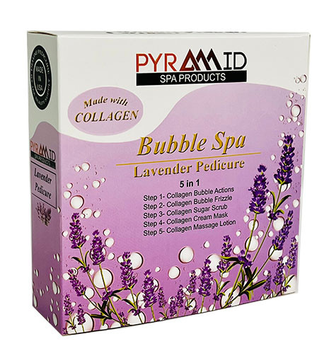 Pyramid Bubble Spa 5 in 1 (Made with Collagen) - Lavender - Diamond ...