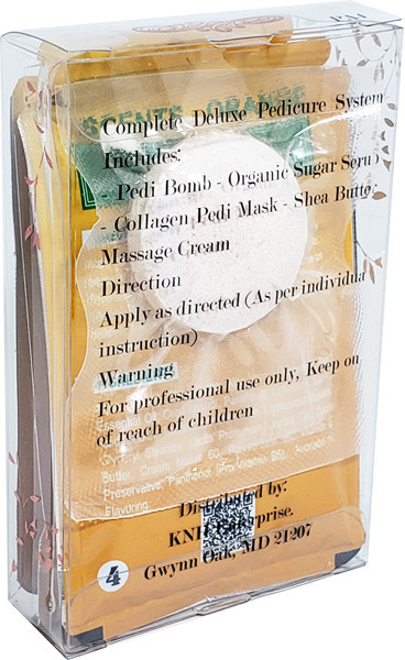 Demer Bomb Spa Pedicure Kit 4in1 - Orange - Diamond Nail Supply, LLC