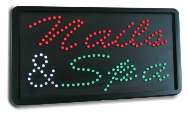 led sign nail spa