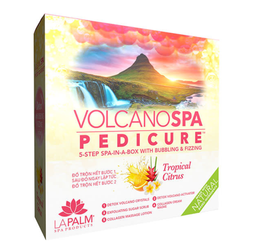 La Palm Volcano Spa Pedicure 6-Step - Tropical Citrus - Diamond Nail ...