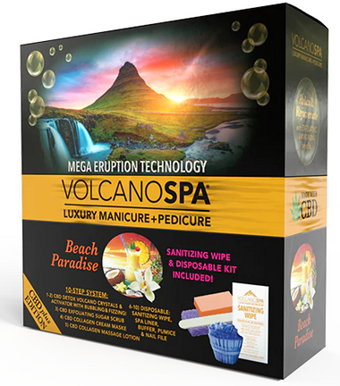 Volcano Spa 10-in-1 Spa Kit - Beach Paradise Single - Diamond Nail ...