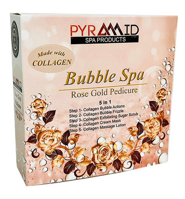 Pyramid Bubble Spa 5 in 1 (Made with Collagen) - Rose Gold - Diamond ...