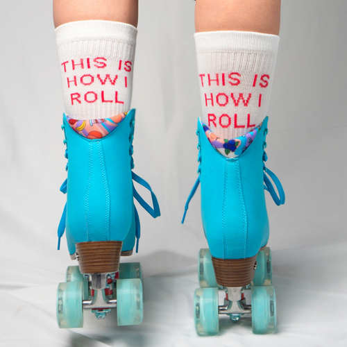 Thick Crew Socks for Roller Skating - Statement