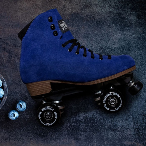Sure-Grip Boardwalk Plus Suede Roller Skates - Blue & Black