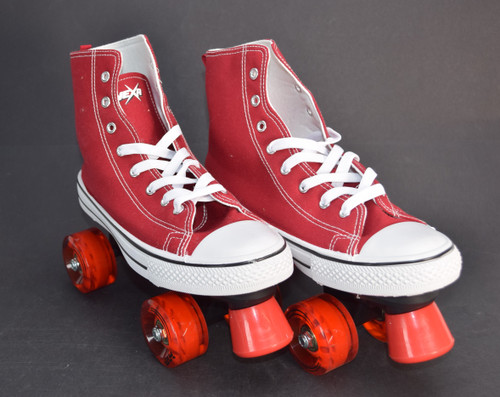 Slightly Used MVP Quad Roller Skate Black and Red Size 5 | Converse ...
