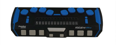 FREEDOM SCIENTIFIC Focus 14 Blue V5 - Barrette et clavier braille 14 ...