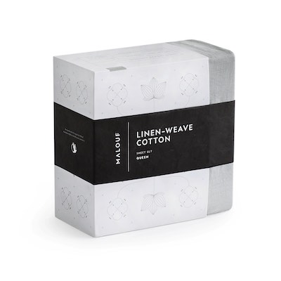 Linen-Weave Cotton Sheet Set