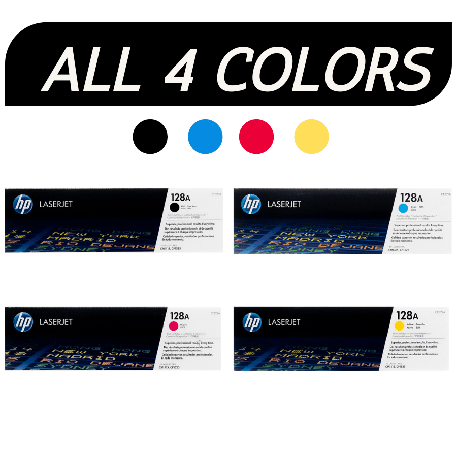 HP 210A Set | 4-Pack Original Toner Combo | All Four Colors Included ...