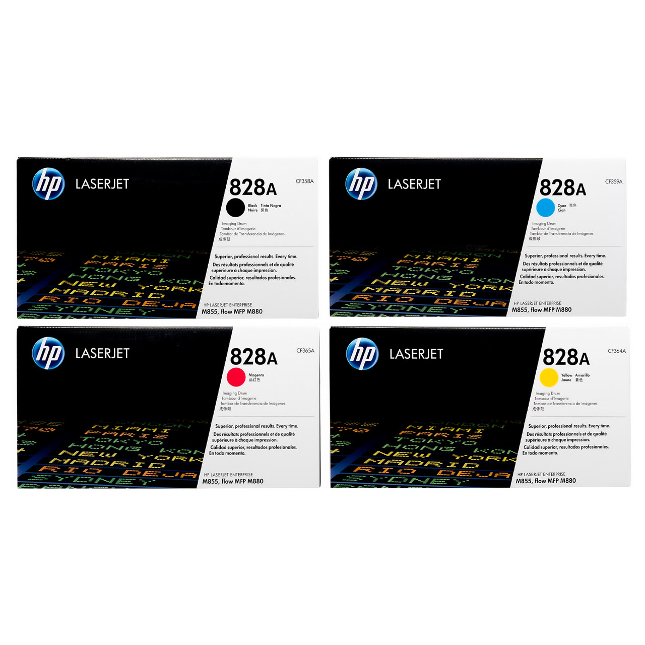HP 828A SET | CF358A, CF359A, CF364A, CF365A | Original HP Drum ...