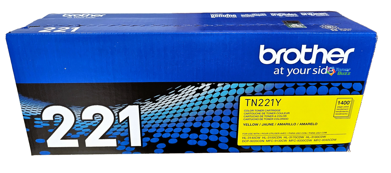 Brother TN-221 Set | 4-Pack Original Toner Combo | 4 Colors - Toner Buzz
