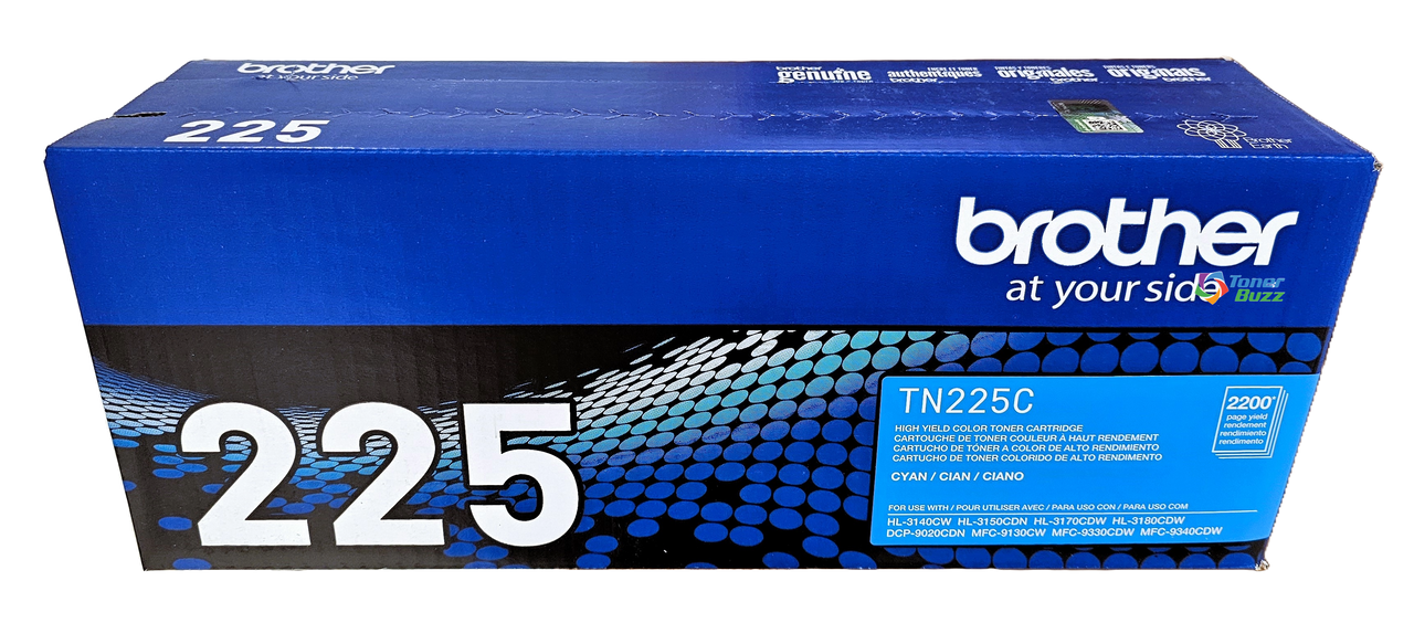 Brother TN-225 Set | 4-Pack Original Toner Combo | 4 Colors - Toner Buzz