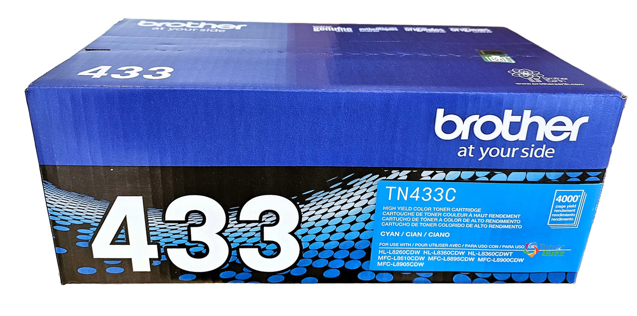 Brother TN-433 Set | 4-Pack Original Toner Combo | 4 Colors - Toner Buzz