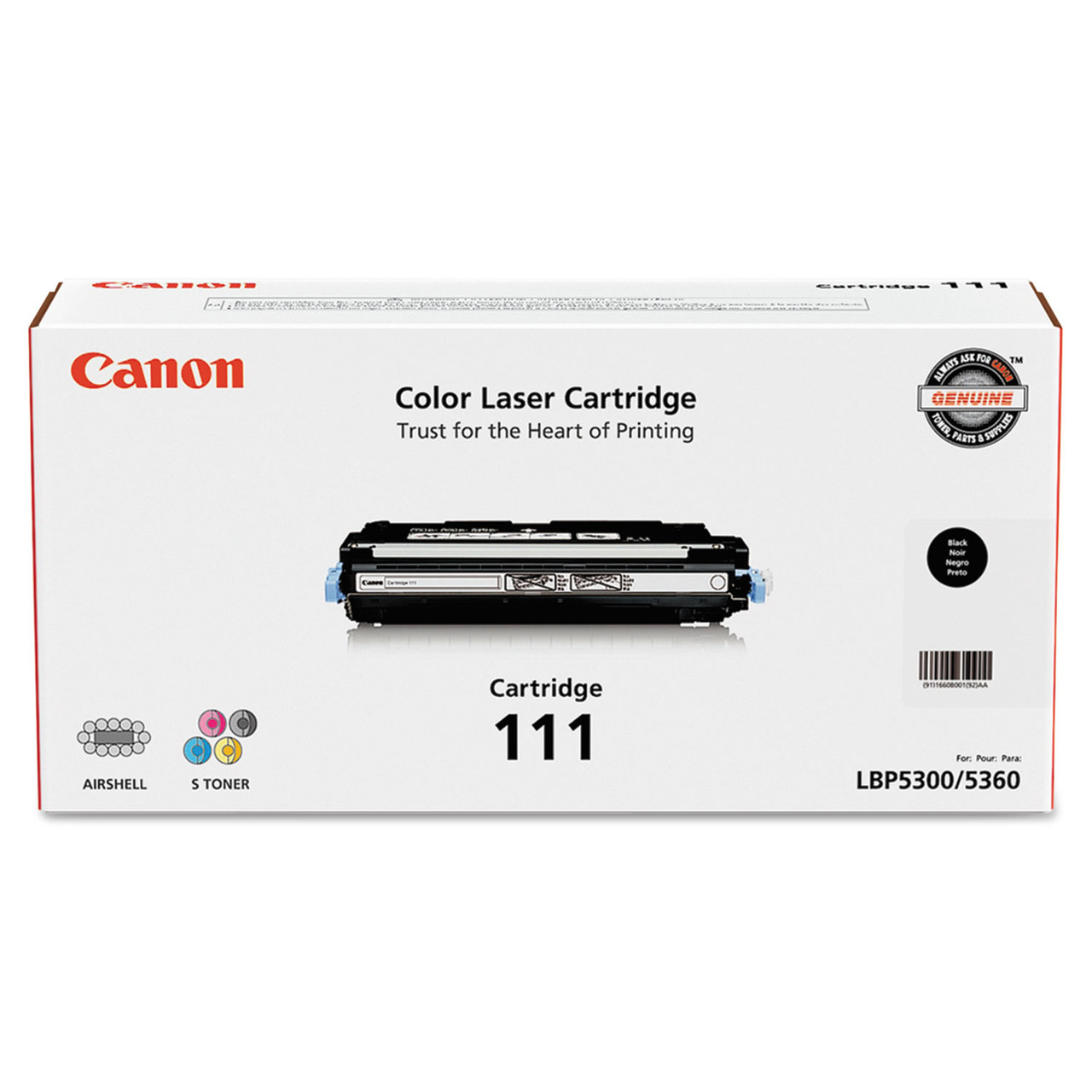 1660B001 | Canon 111 | Original Canon Toner Cartridge - Black - Toner Buzz