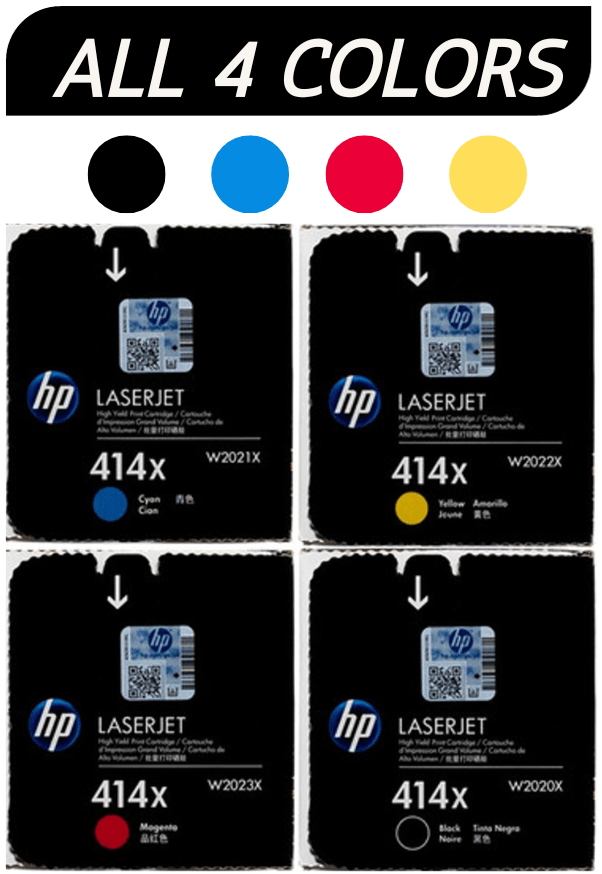 HP 414X SET (OEM) | 4-Pack | Original HP High-Yield Toner Cartridges ...