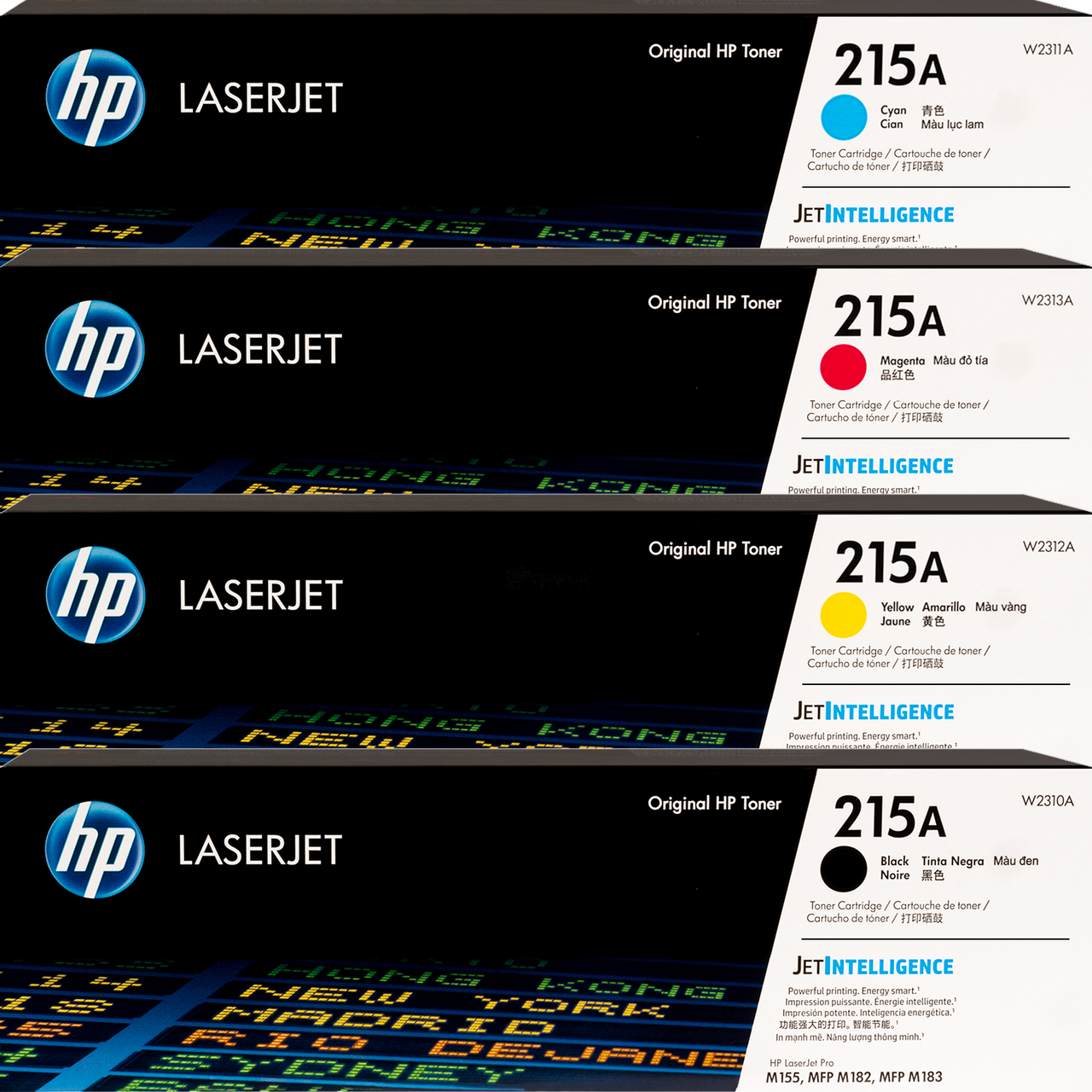 HP 215A Set | 4-Pack Original Toner Combo | All Four Colors Included - Toner Buzz