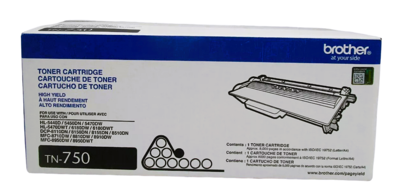 TN750 | Original Brother High-Yield Toner Cartridge - Black - Toner Buzz