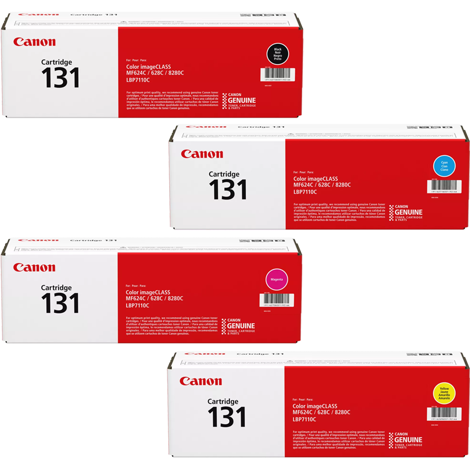 Canon 069 Set | 4-Pack Original Toner Combo | All Colors - Toner Buzz