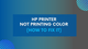 HP Printer Not Printing Color (How To Fix It) - Toner Buzz