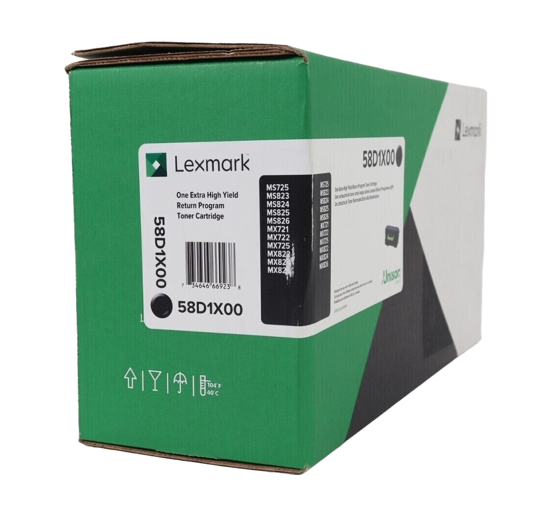 58D1X00 | Original Lexmark Extra High-Yield Toner Cartridge – Black ...