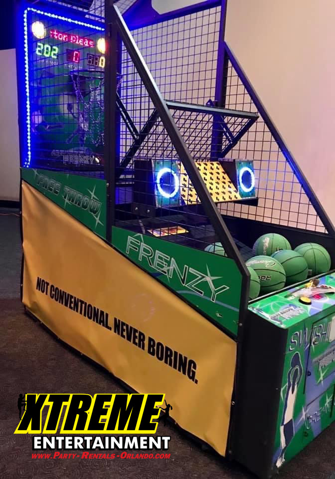 Basketball Arcade Free Throw Frenzy - Xtreme Entertainment