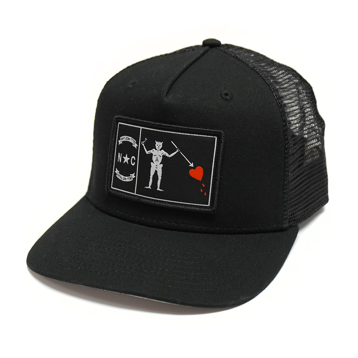 Blackbeard Patch Black Trucker Cap - University Book Exchange