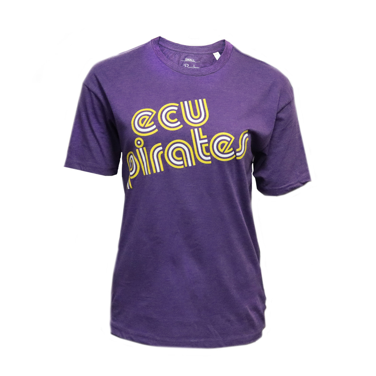 Purple ECU Pirates Retro Font Tee - University Book Exchange