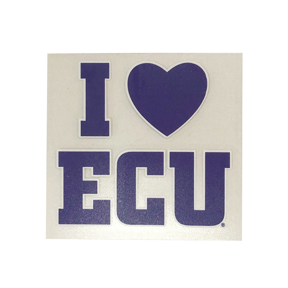 I Love ECU Heart Decal - University Book Exchange